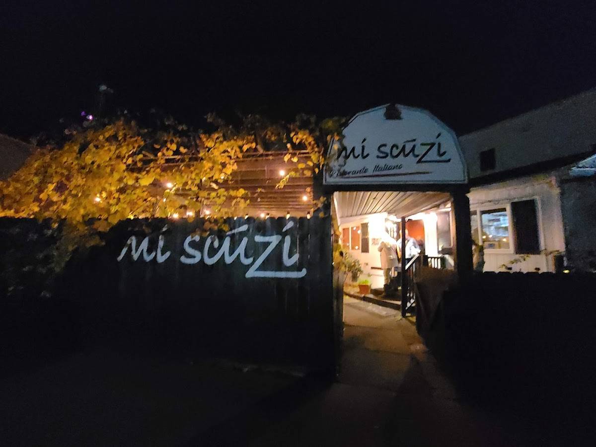 Menu at Mi Scuzi restaurant, Erie, Myrtle St