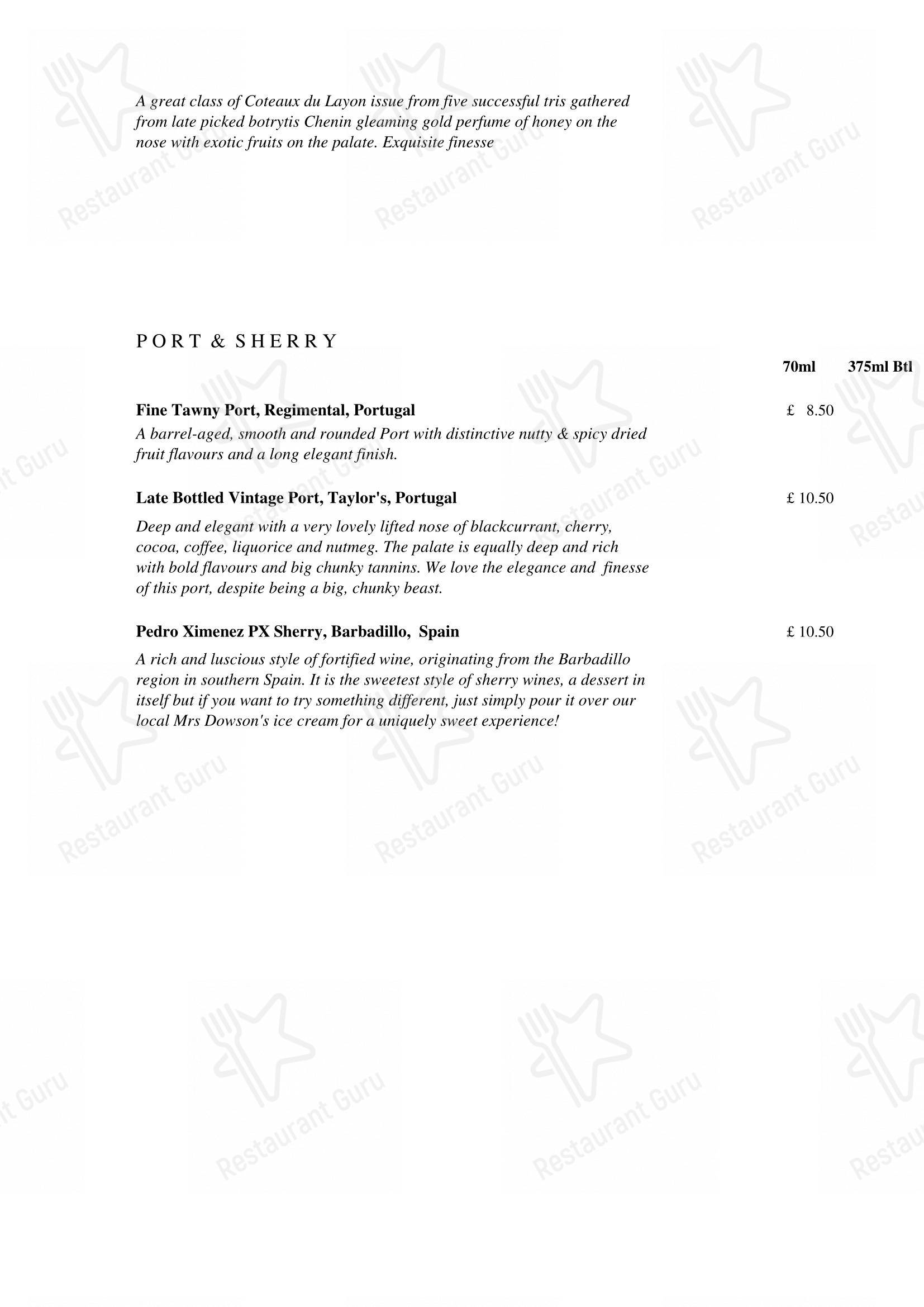 Menu at Michael Wan's Mandarin 上官樓 restaurant, Blackpool