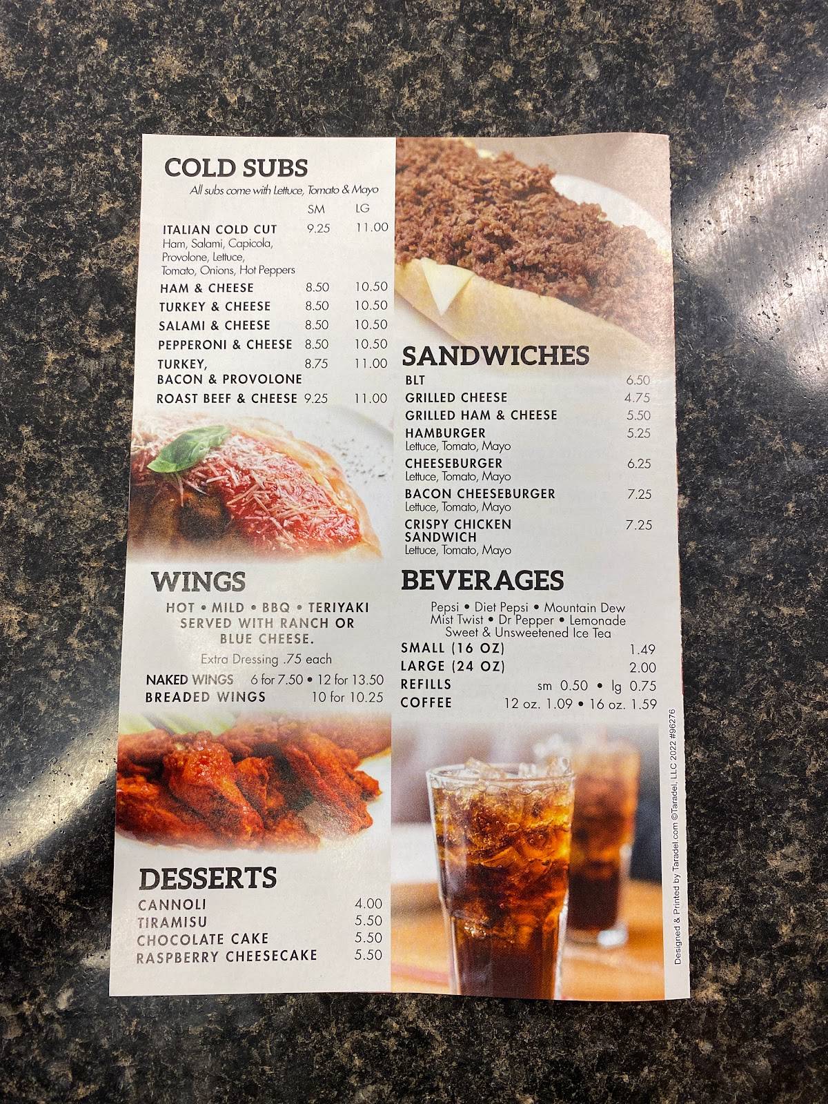 Menu at Middleway Market restaurant, USA, Middleway Pike