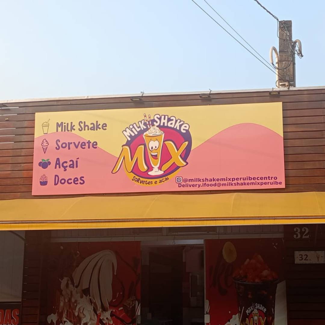 Menu em Milk Shake Mix restaurante de fast food, Peruíbe