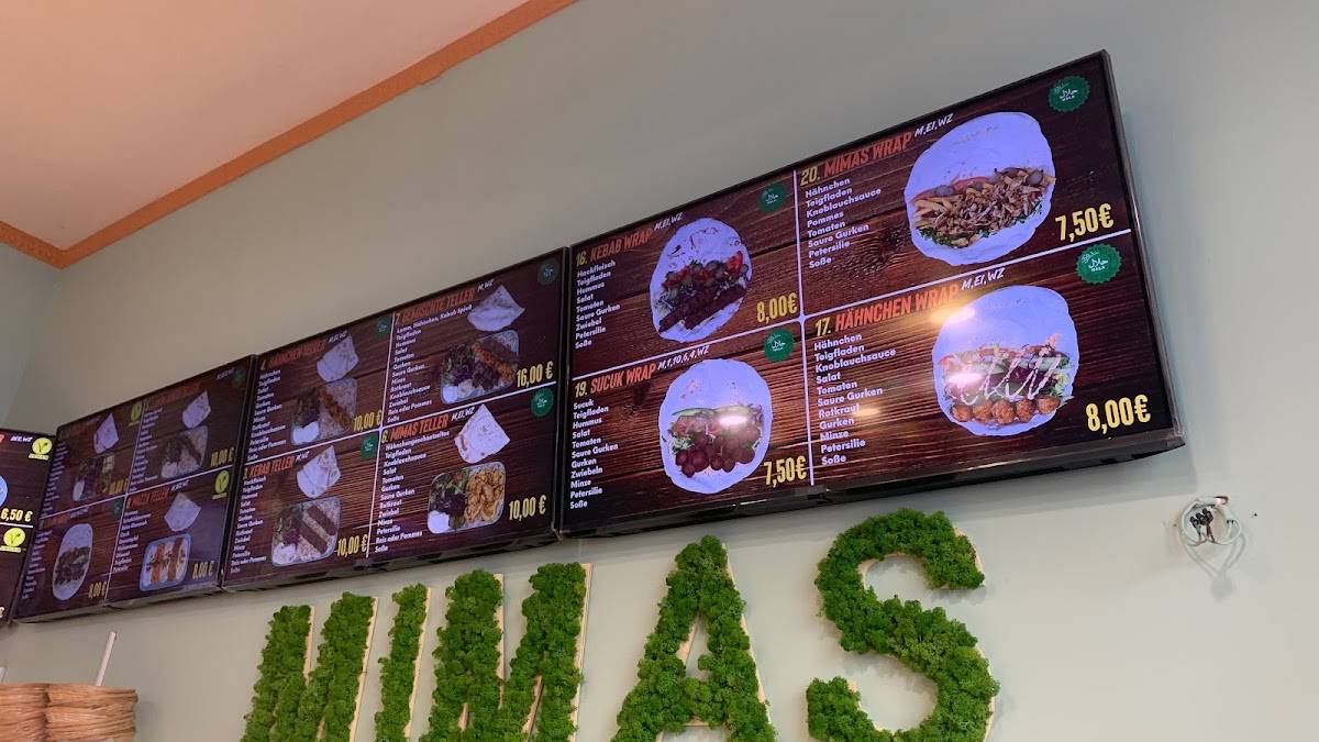 Menu at Mimas Restaurant, Erlangen