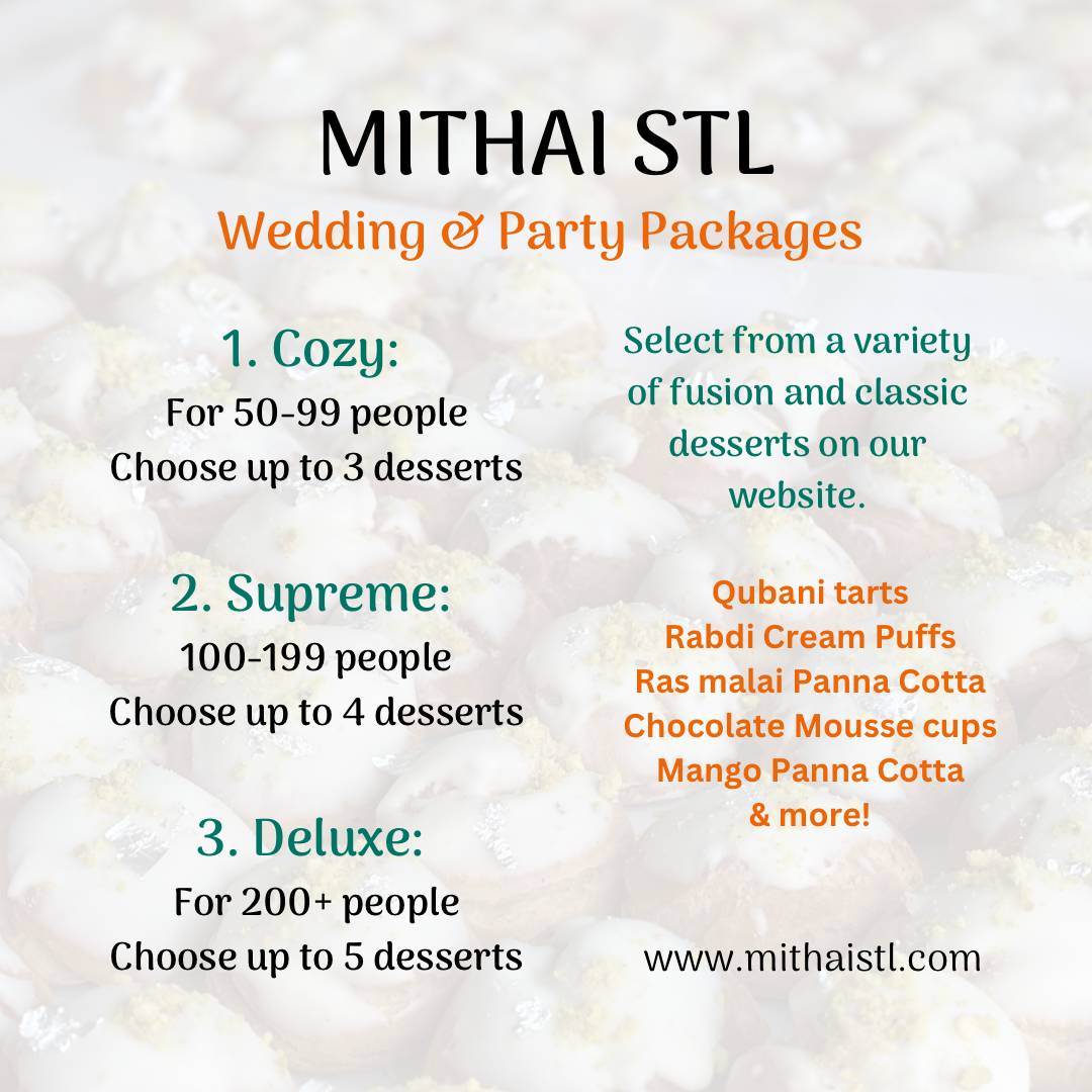 Menu at Mithai - St. Louis Fusion Desserts, Ballwin