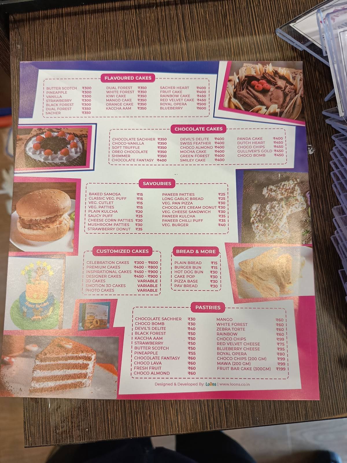 Menu at Monginis Cake Shop, Bodhgaya