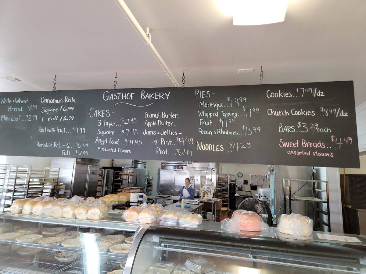 Menu at Gasthof Amish Village pub & bar, Montgomery