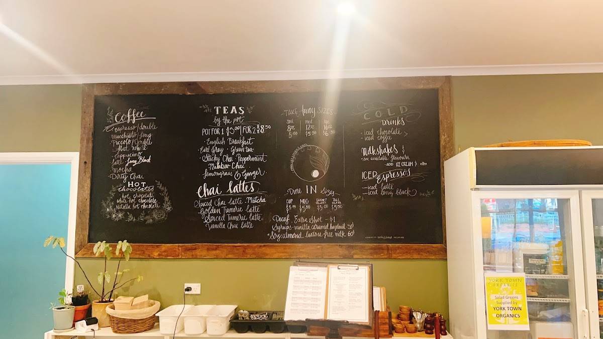 Menu at Moon Lily Kitchen and Cakes cafe, Beaconsfield