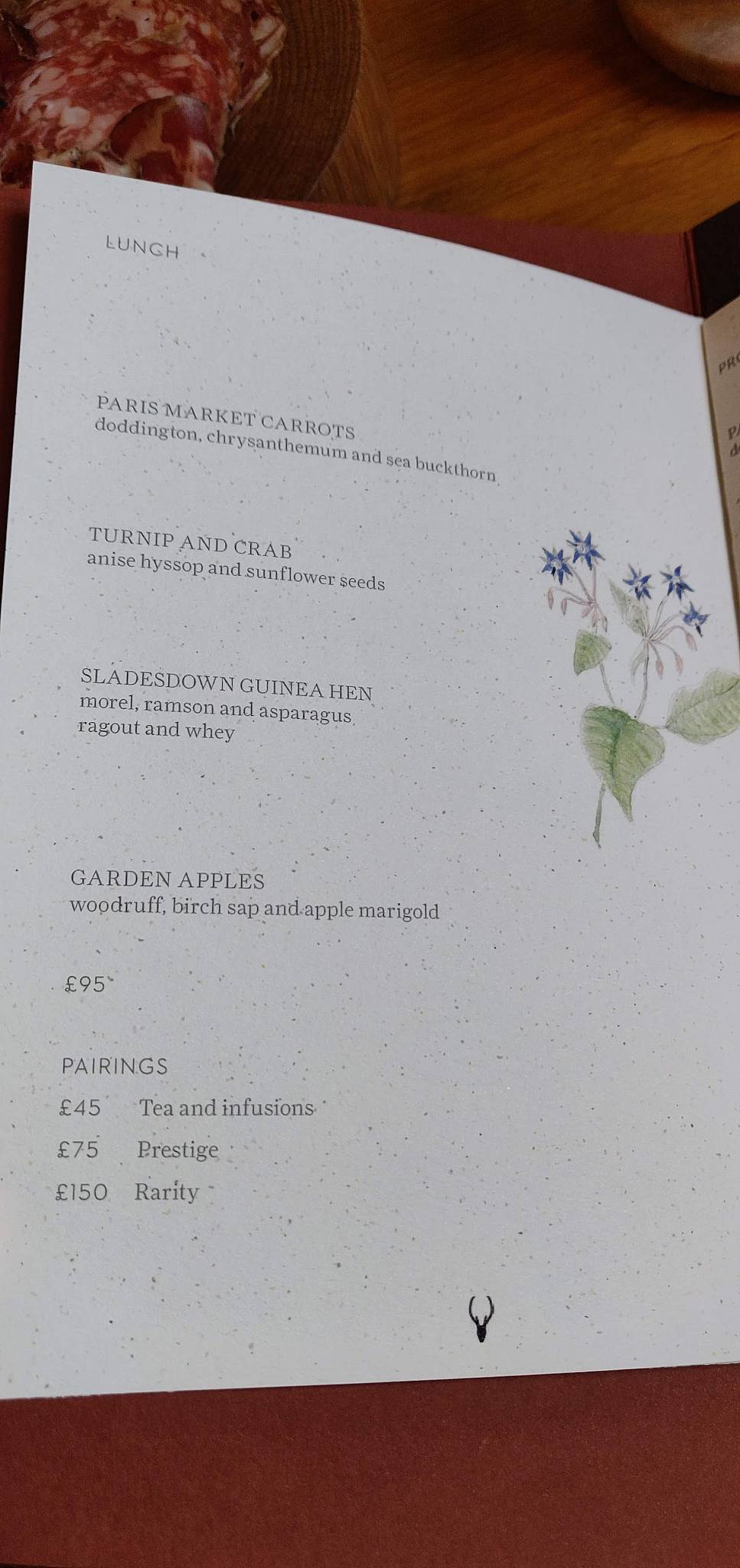Menu at Moor Hall Restaurant with Rooms, Ormskirk
