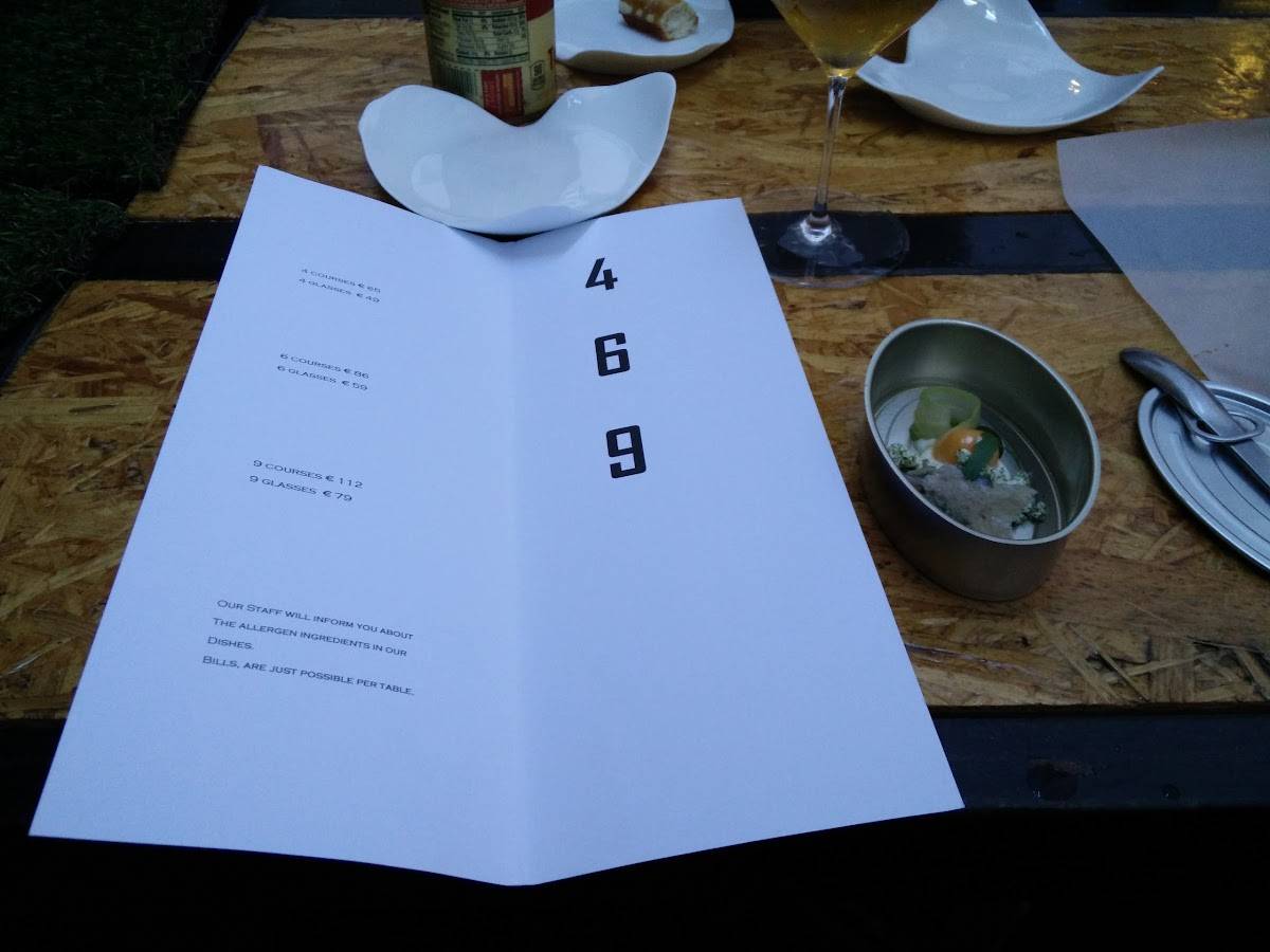 Menu at Mraz & Sohn restaurant, Vienna