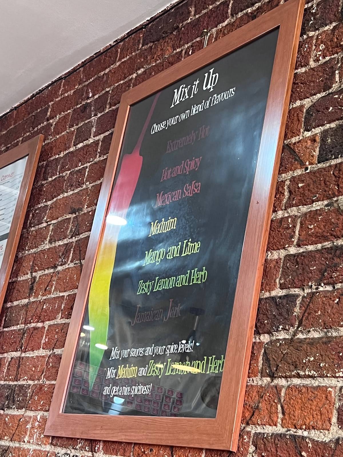 Menu at Murgano's fast food, St Albans