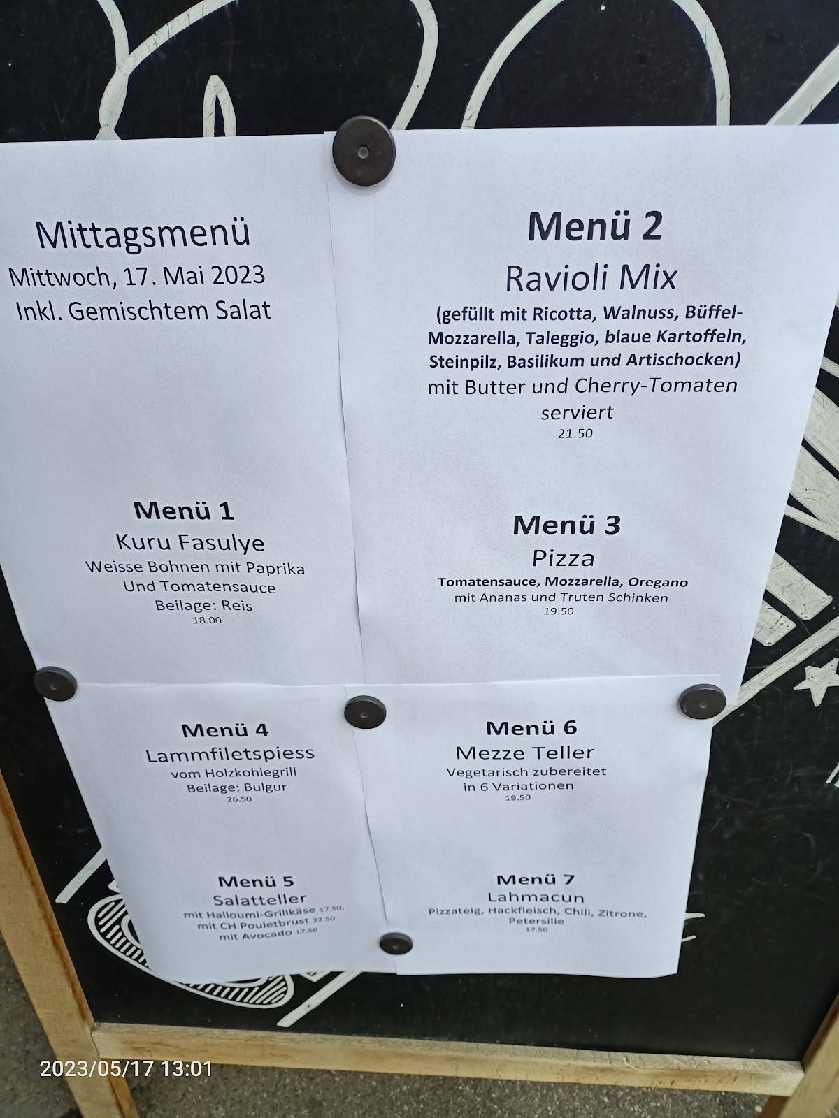 Speisekarte von Musti Grill, Zürich