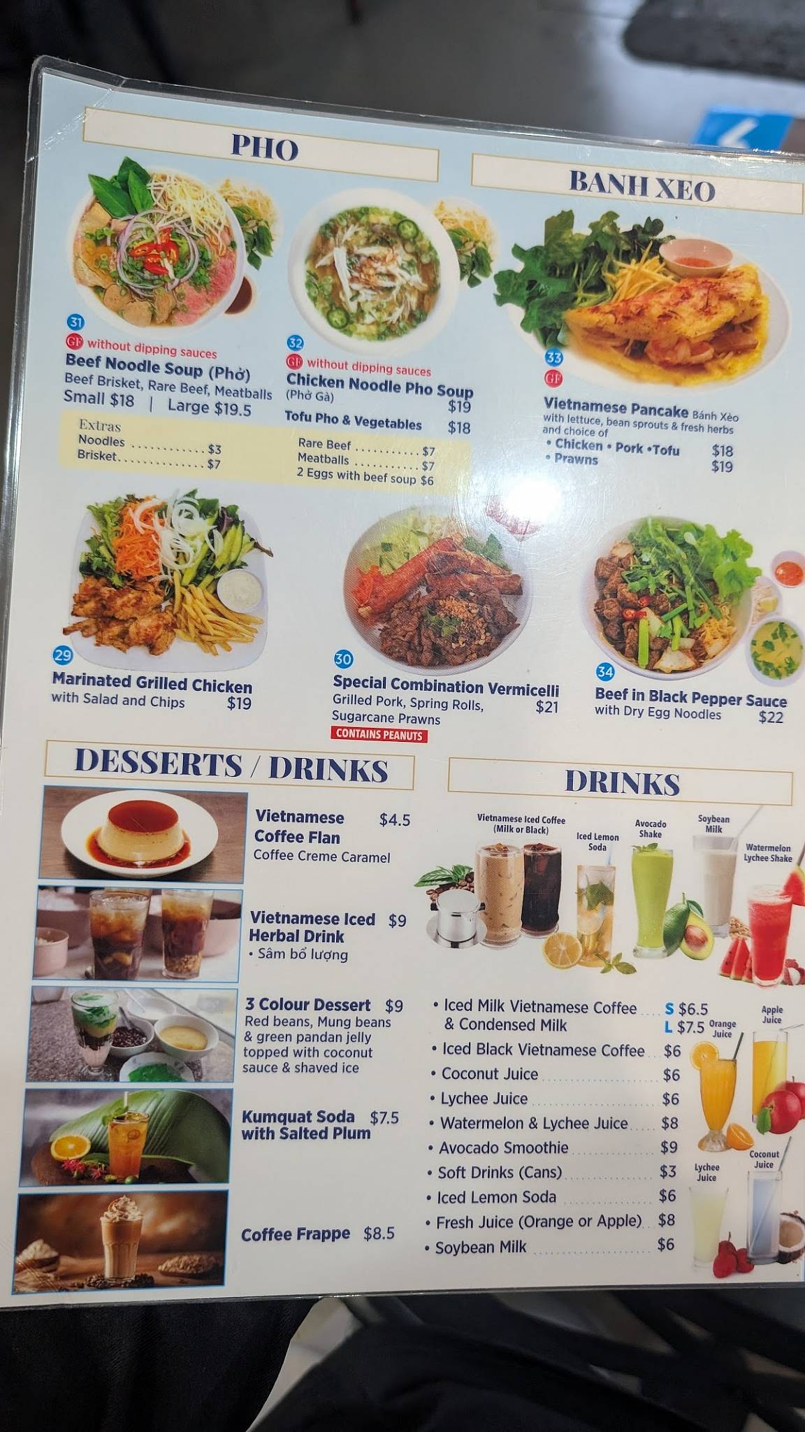 Menu at My Hao Cuisine - Vietnamese Restaurant and Cafe, Winston Hills ...