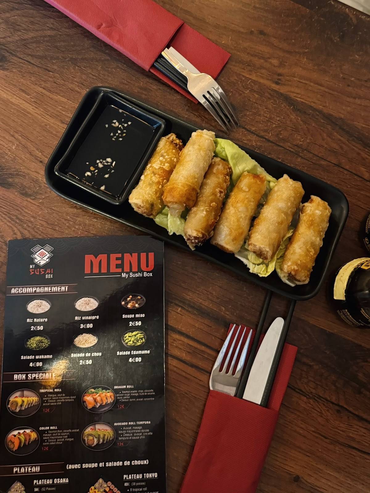Menu au My Sushi Box restaurant, Haguenau
