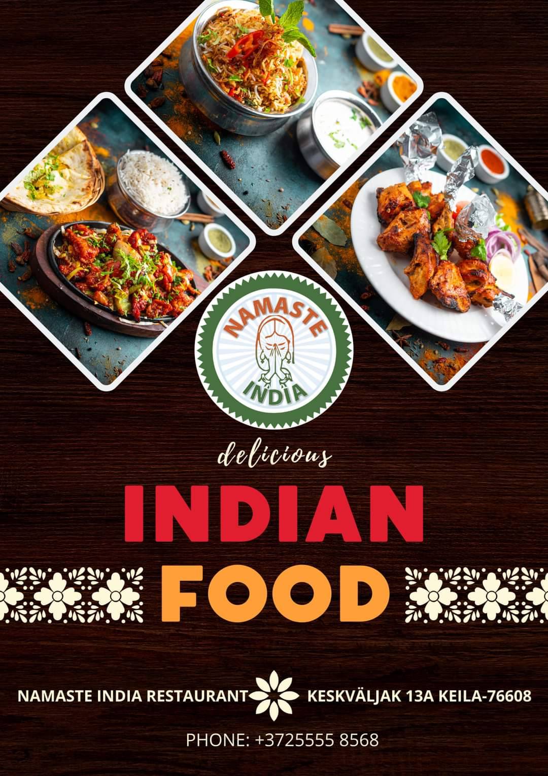 Menu at Namaste India restaurant, Rapla