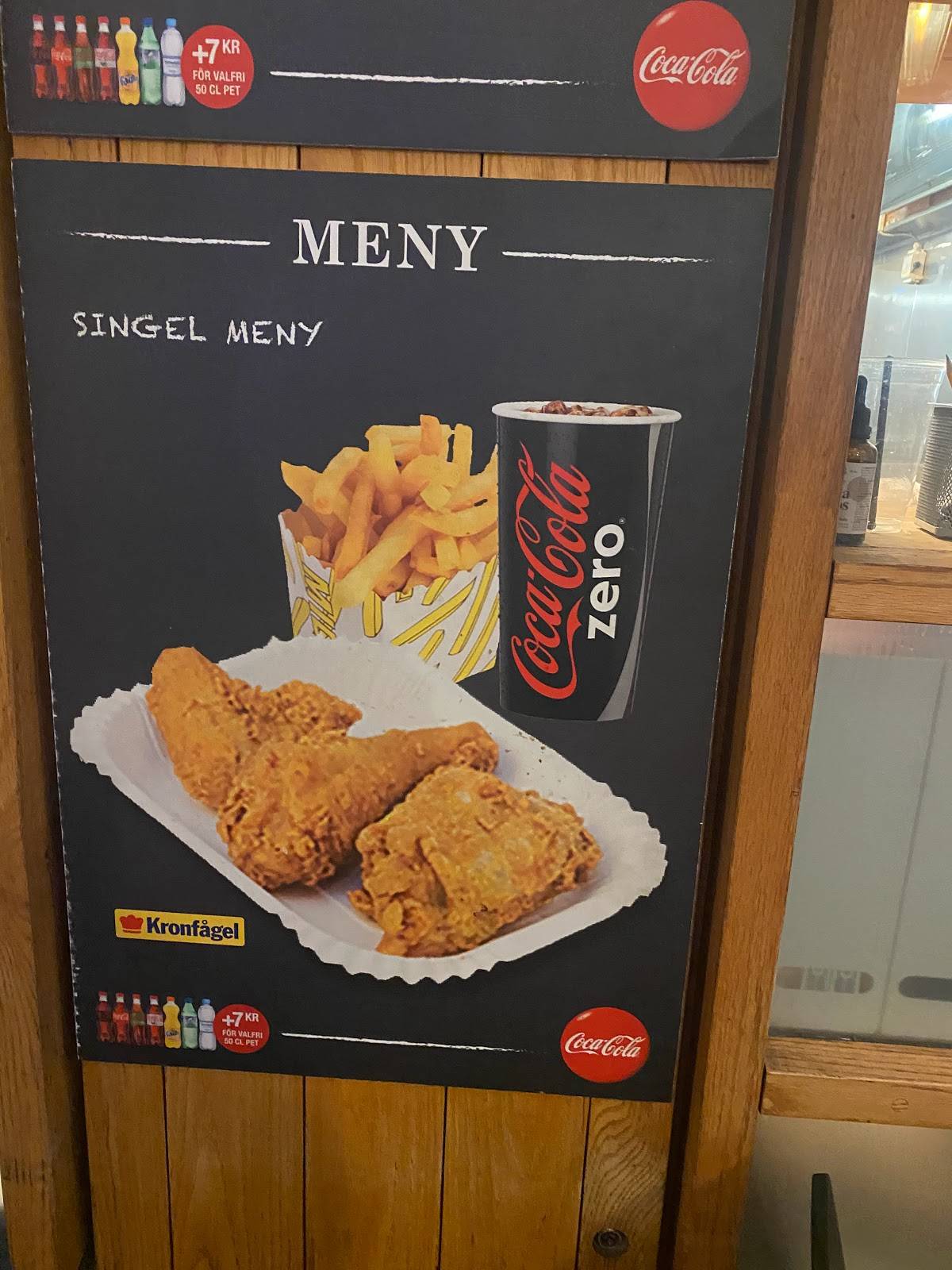 Menu at NFC Fried Chicken fast food, Gothenburg, Nils Ericsonsgatan 17