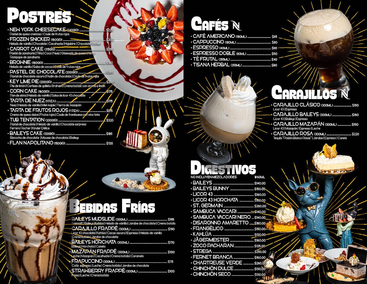 Carta del restaurante NÜBA LOMAS VERDES, Ciudad del México, Blvd. del ...