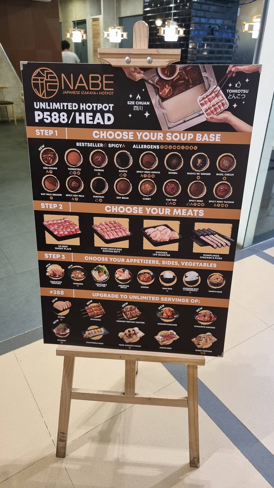 Menu at Nabe Unlimited Japanese Hotpot - Vertis North restaurant ...