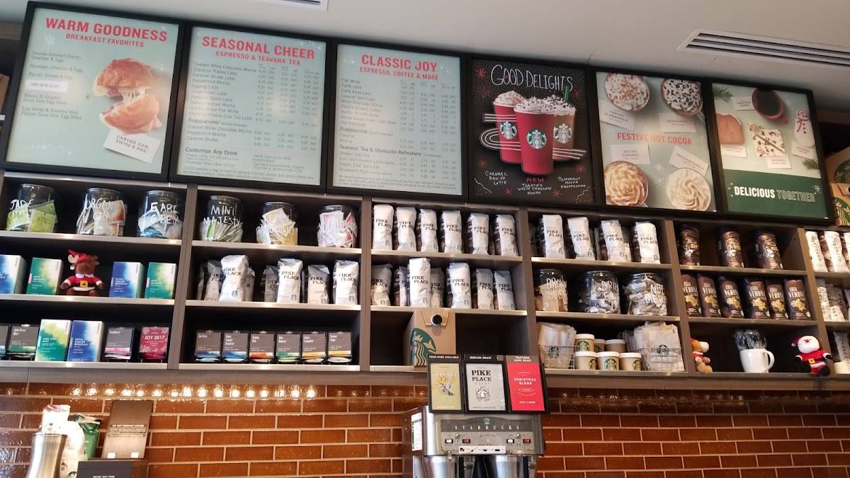 Menu at Starbucks, Naperville, N Naper Blvd