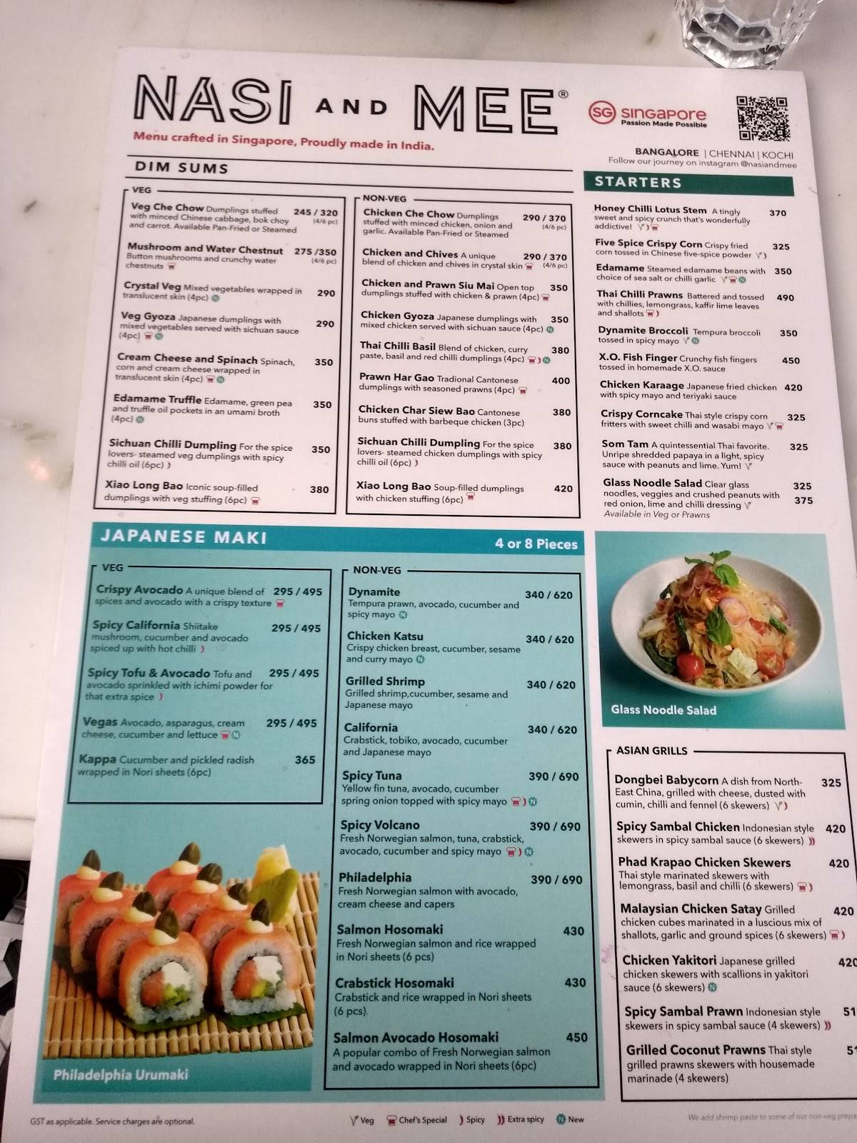 Menu at Nasi and Mee - Yelahanka, Bengaluru, Third Floor