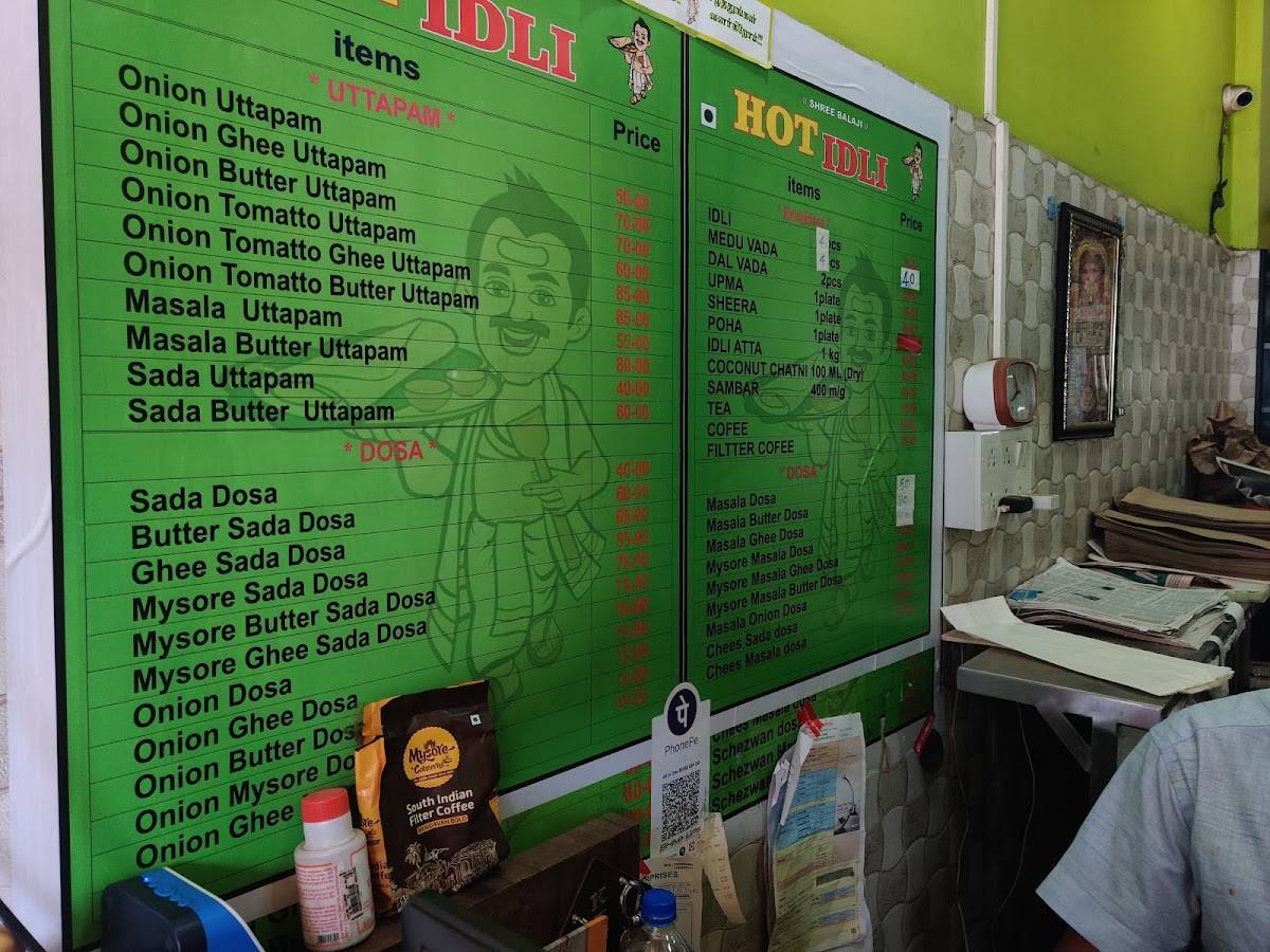 Menu at Hot Idli, Navi Mumbai, 3