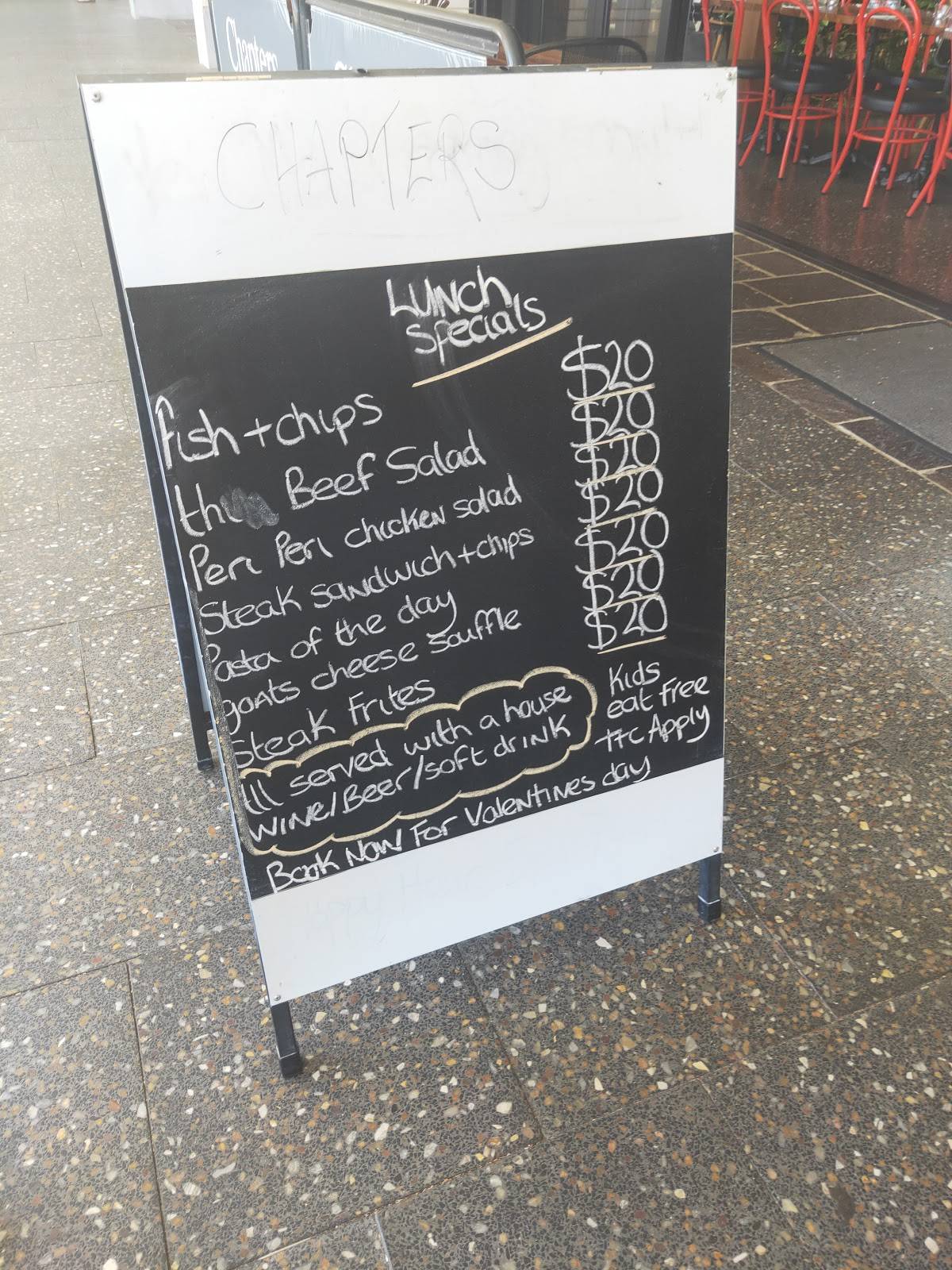 Menu at Neil Herbert restaurant, Currambine, shop 102