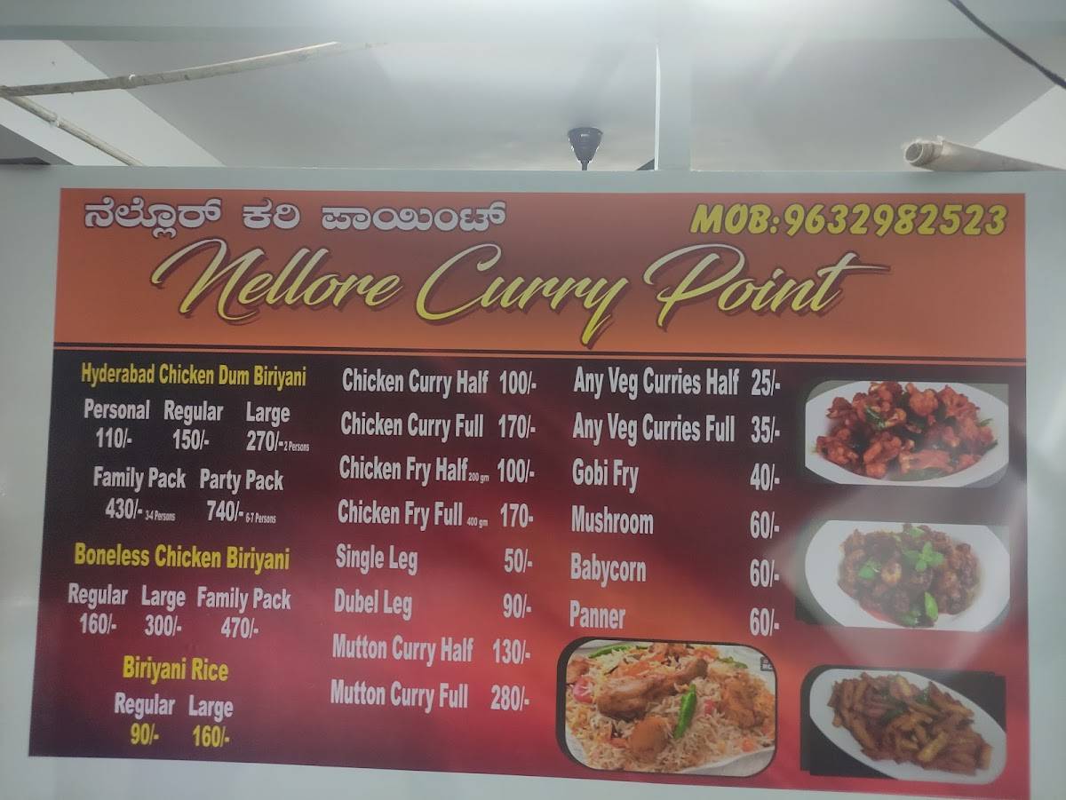 Menu at Nellore Curry Point, Bengaluru, 58