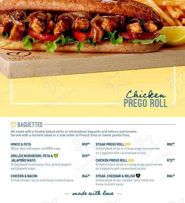 Menu at Netcafe, Centurion, Clifton Ave