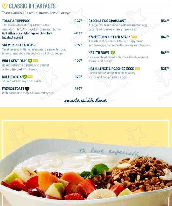 Menu at Netcafe, Centurion, Clifton Ave