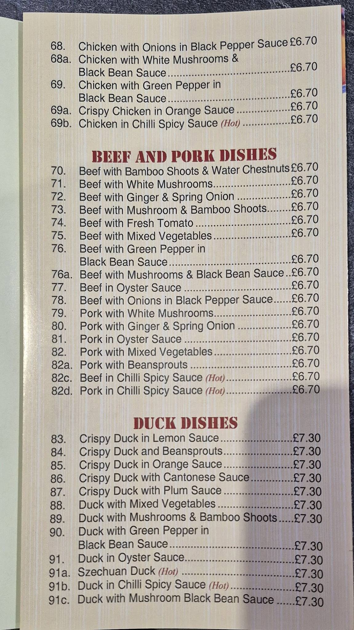 Menu at New Oriental fast food, Nuneaton, 20 Coleshill Rd