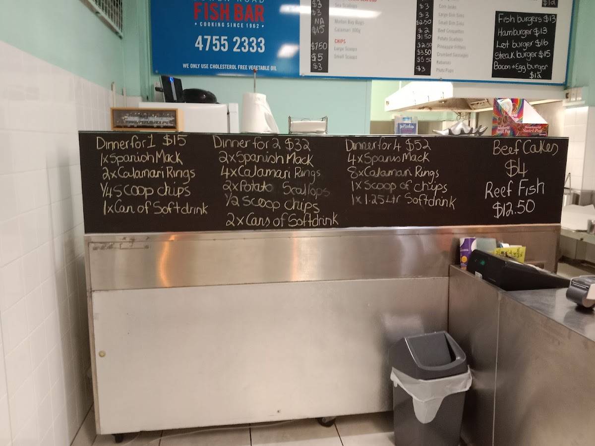 Menu at Nick's Bowen Road Fish Bar, Rosslea