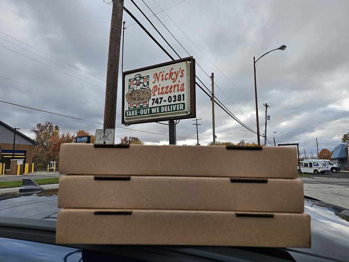 Menu at Nicky's Pizzeria, Youngstown