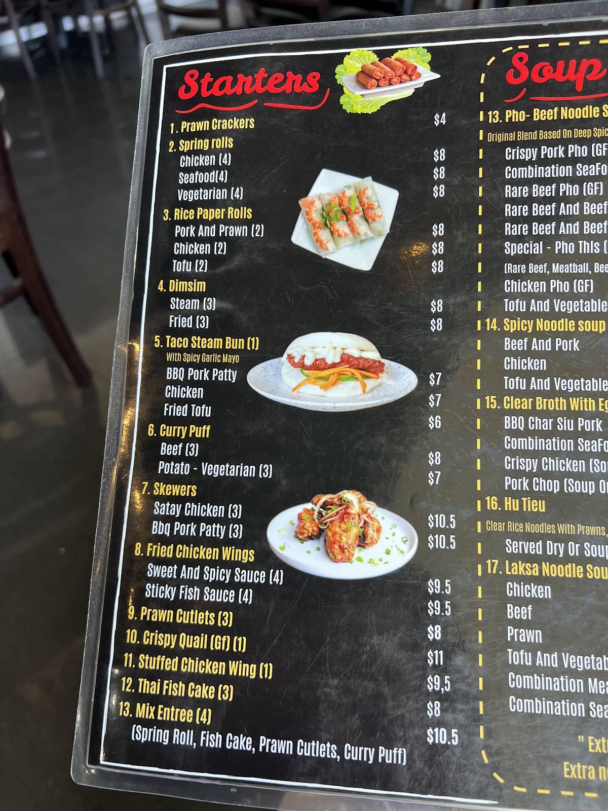 Menu at Noi Noi Vietnamese Kitchen in Gungahlin restaurant, Gungahlin