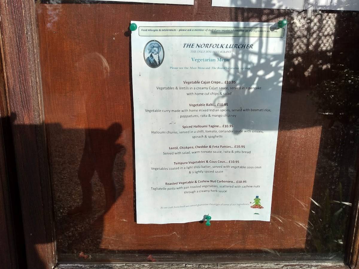 Menu at The Barking Buck, Barford