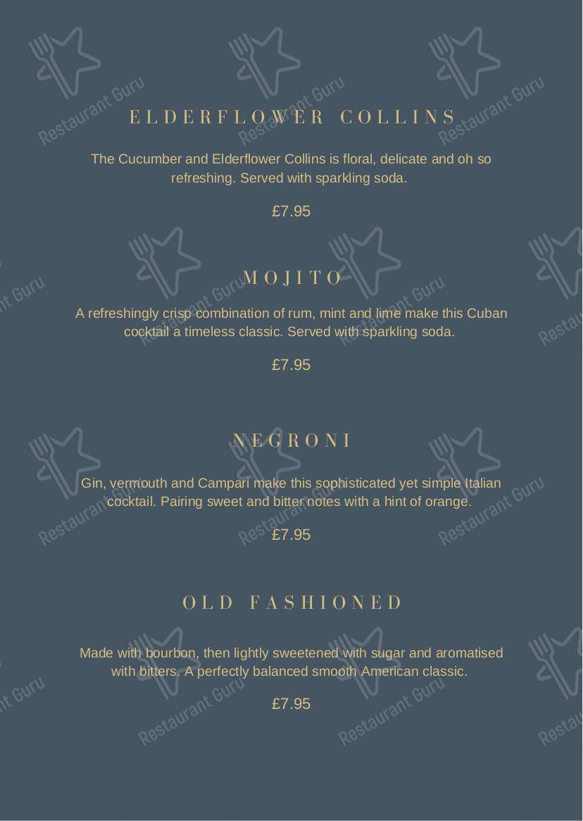 Menu at The Recruiting Sergeant pub & bar, Norwich