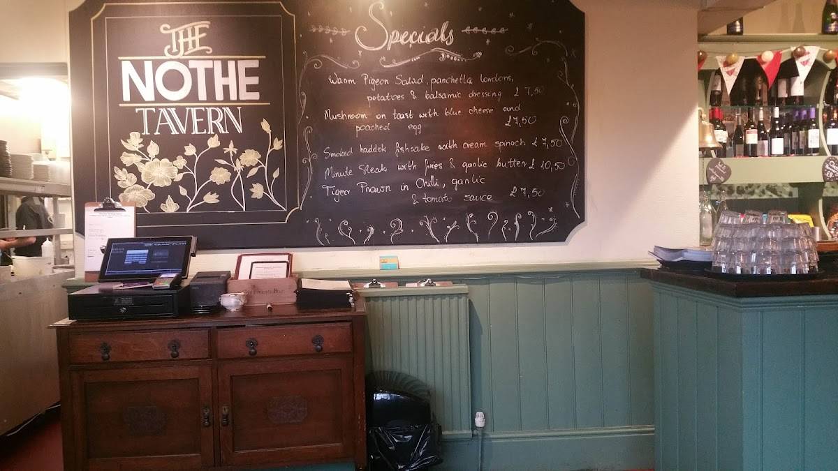 Menu at Nothe Tavern pub & bar, Weymouth