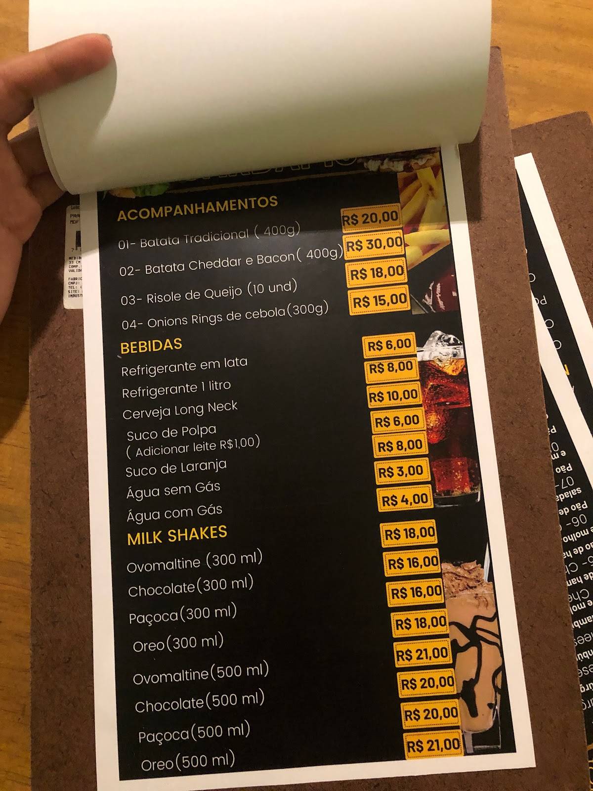 Menu em O Beco Burguer restaurante, Brasil