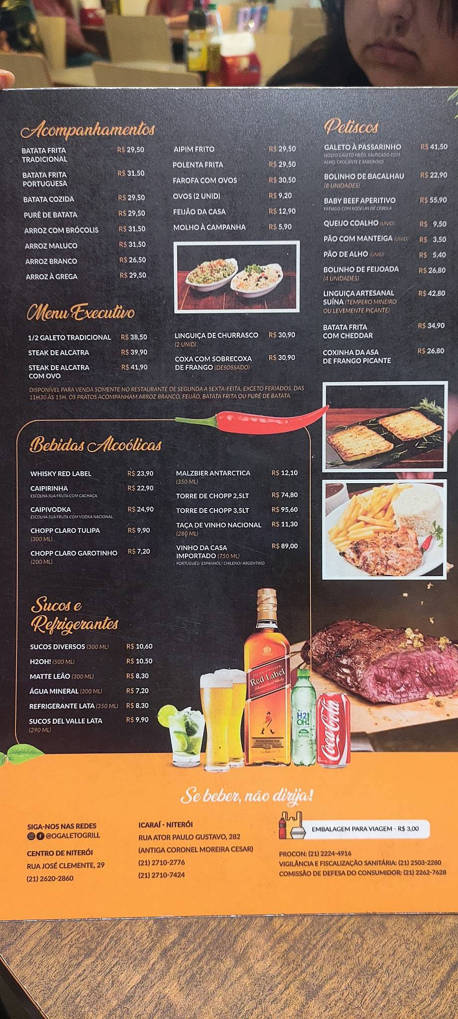 Menu em O Galeto Grill restaurante, Niterói, R. José Clemente