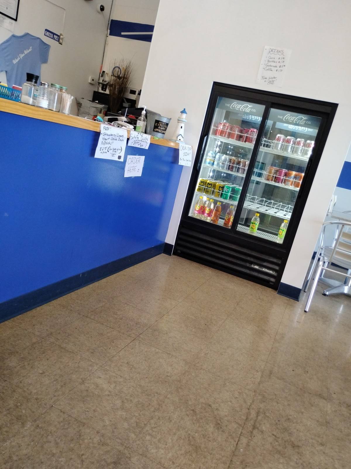 Menu at O. M. Greek restaurant, Mountain Home