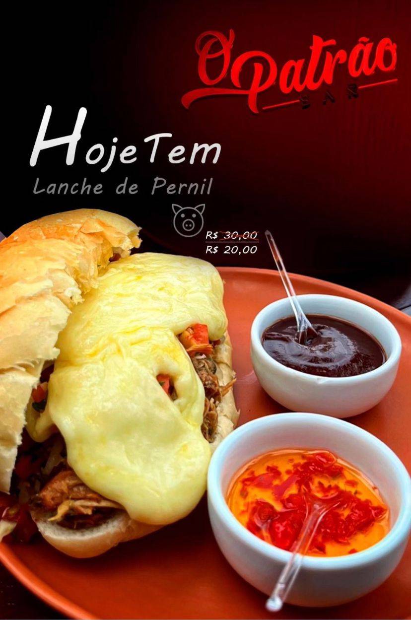 Menu em O Patrão Bar, Tupã
