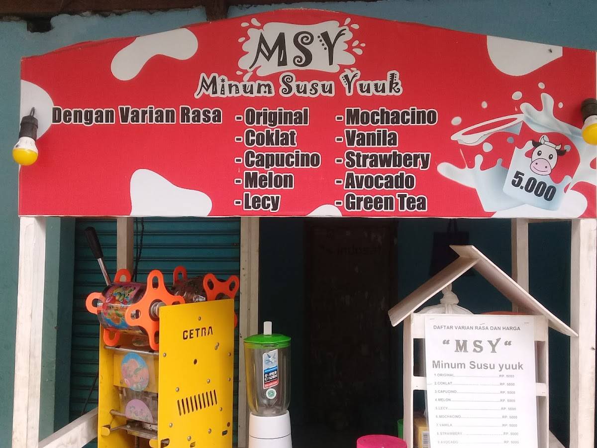 Carta del café OMAH SUSU dan ES TEBU, Indonesia