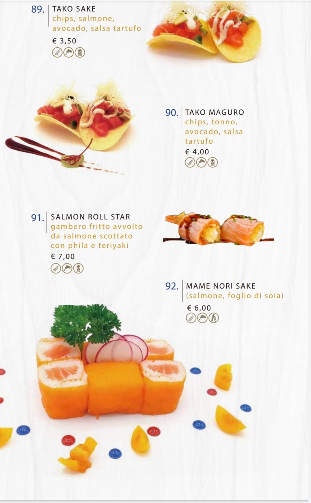 Menu da Oishi Sushi ristorante, Torino
