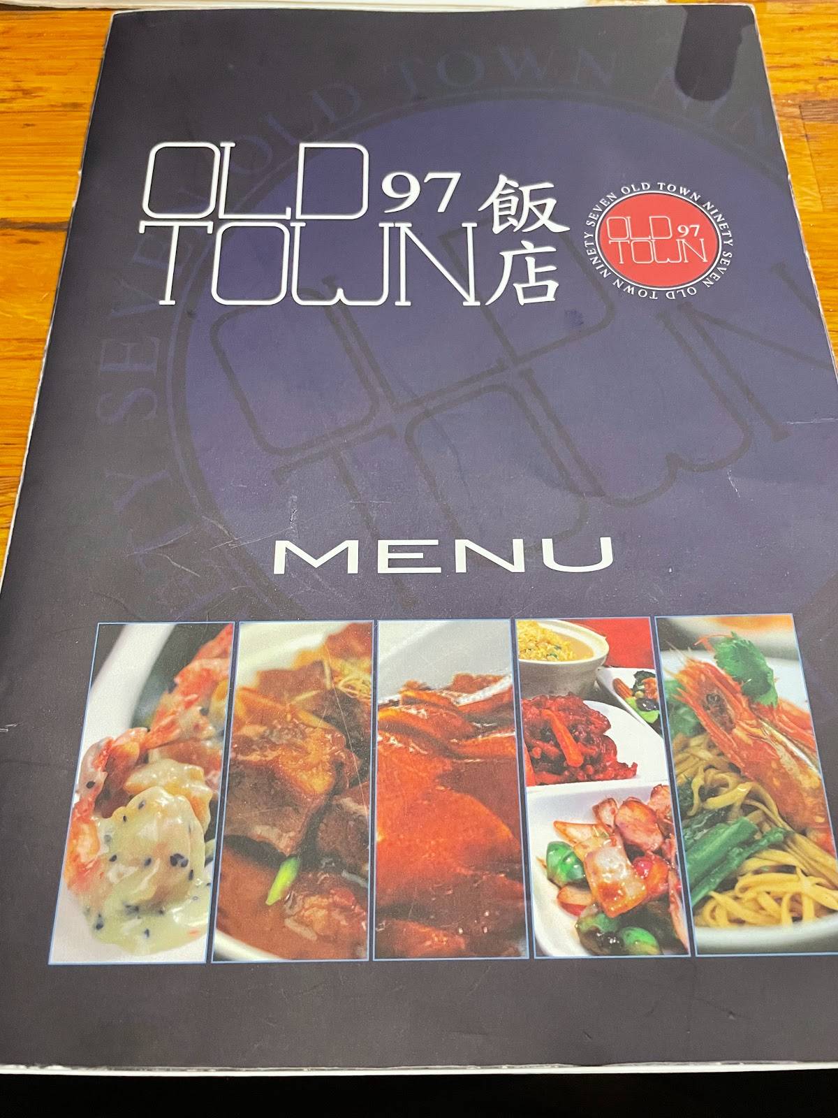 Menu at Old Town 97 restaurant, London