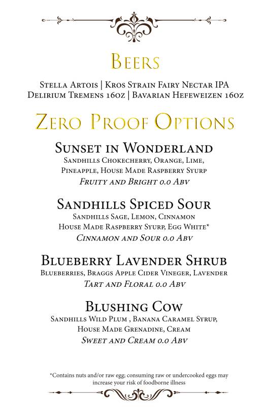 Menu at Wicked Rabbit pub & bar, Omaha