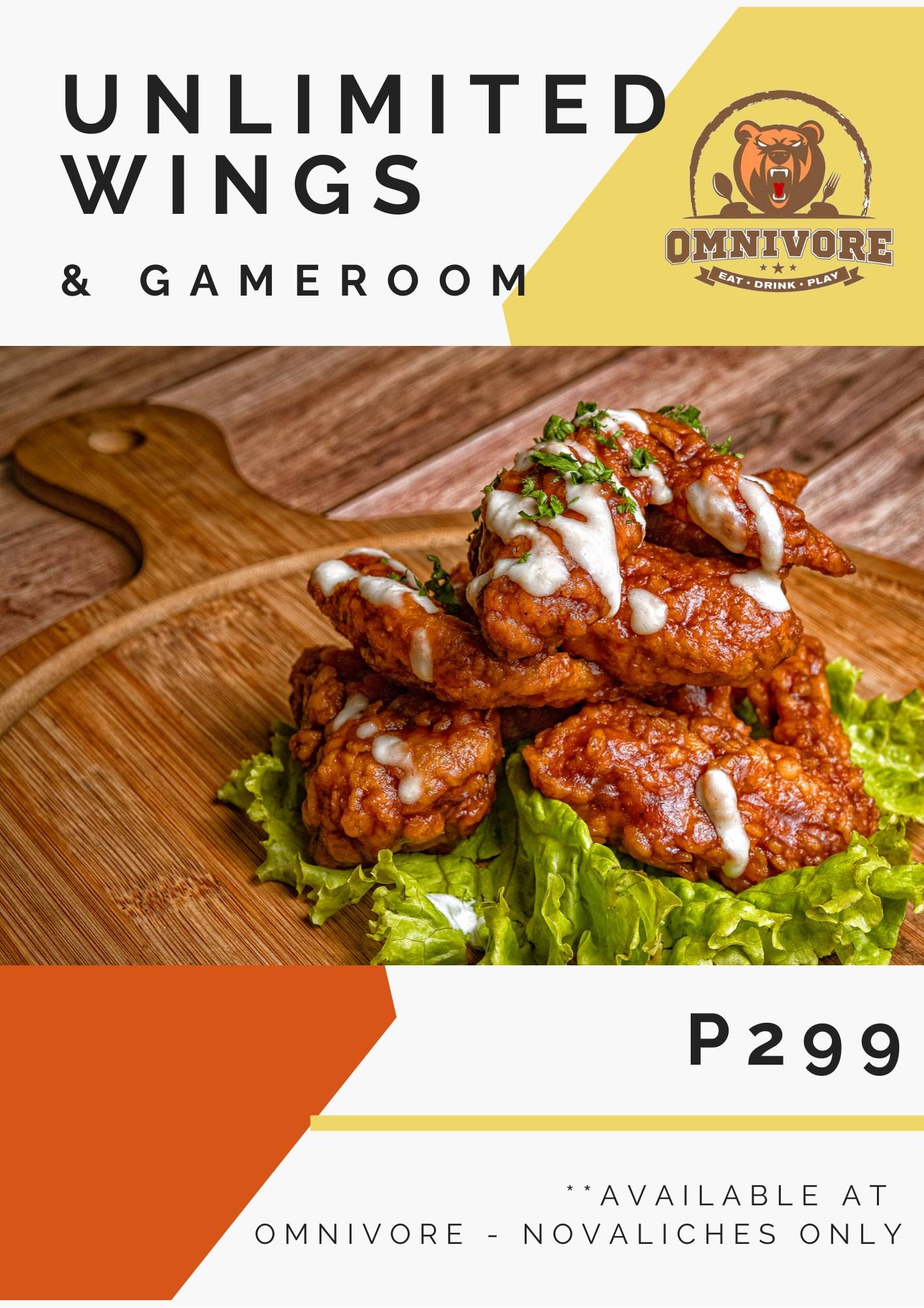 Carta del restaurante Omnivore, Ciudad Quezon, 58 katipunan ave