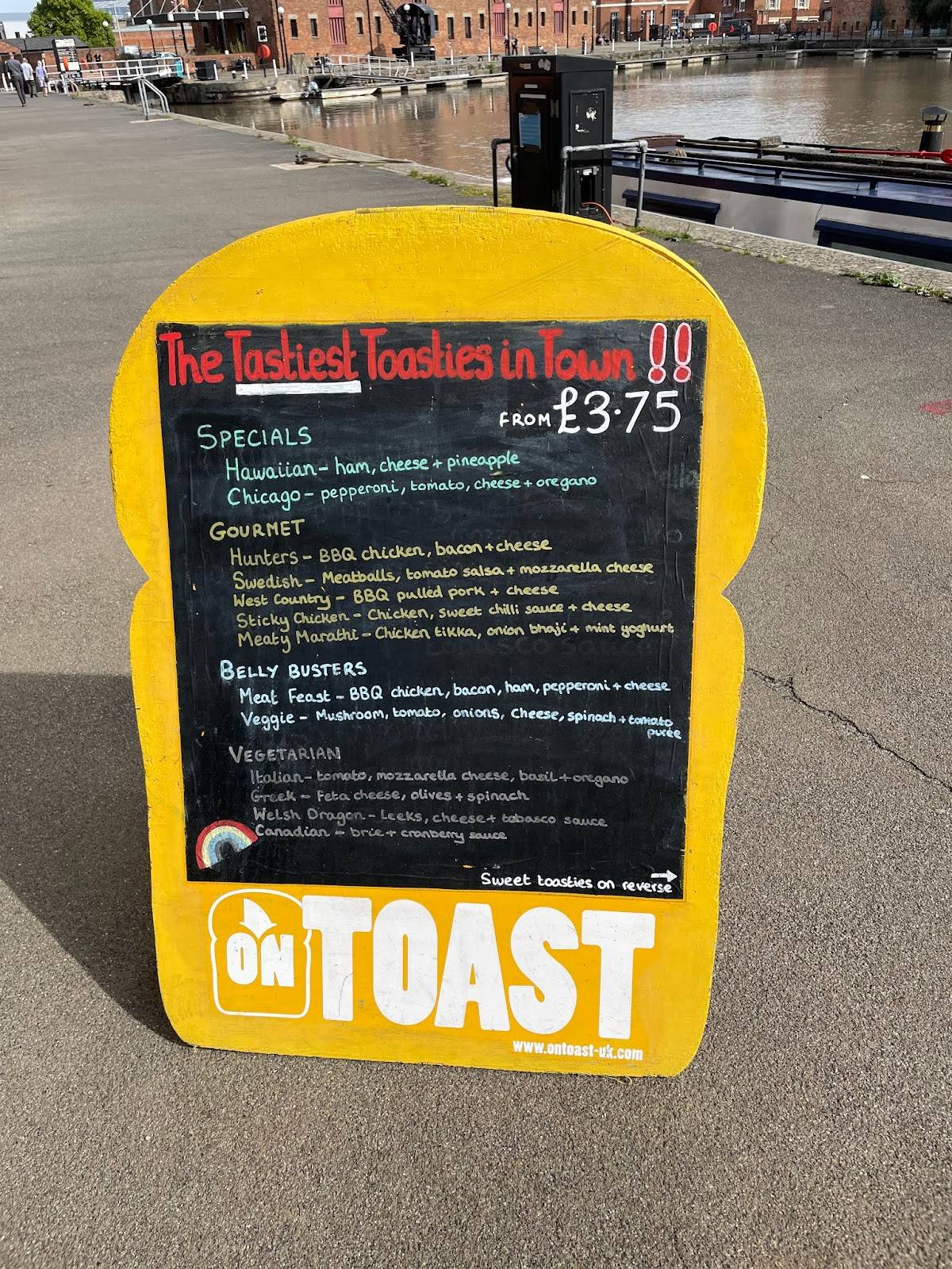 Menu at On Toast cafe, Gloucester, 15 Severn Rd