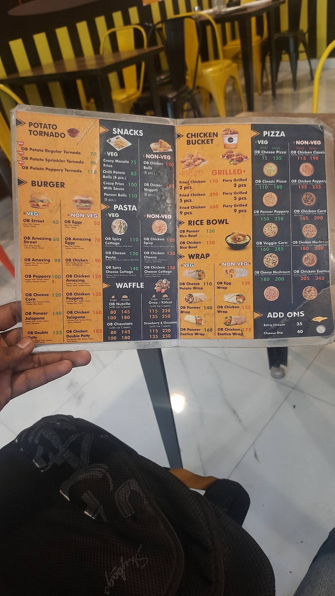 Menu at OneBite Zero Mile Patna, Patna