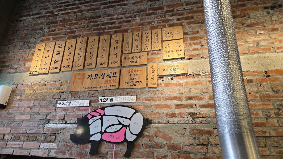 Menu at Ông Mập BBQ, Hanoi