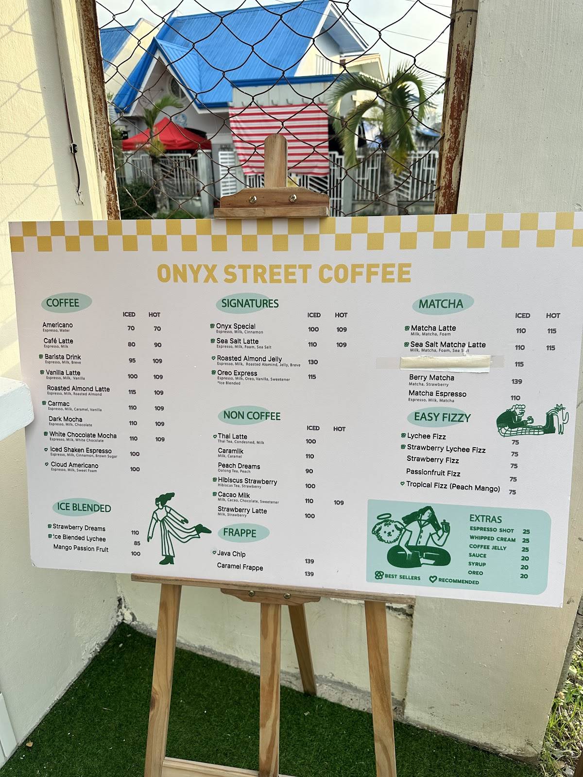 Menu at Onyx Street Coffee cafe, Capas