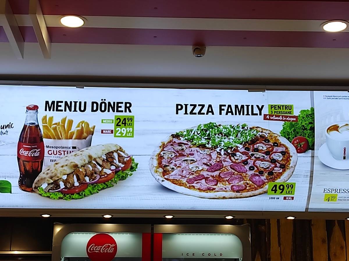 Menu at Mesopotamia, Oradea, Prima Shop