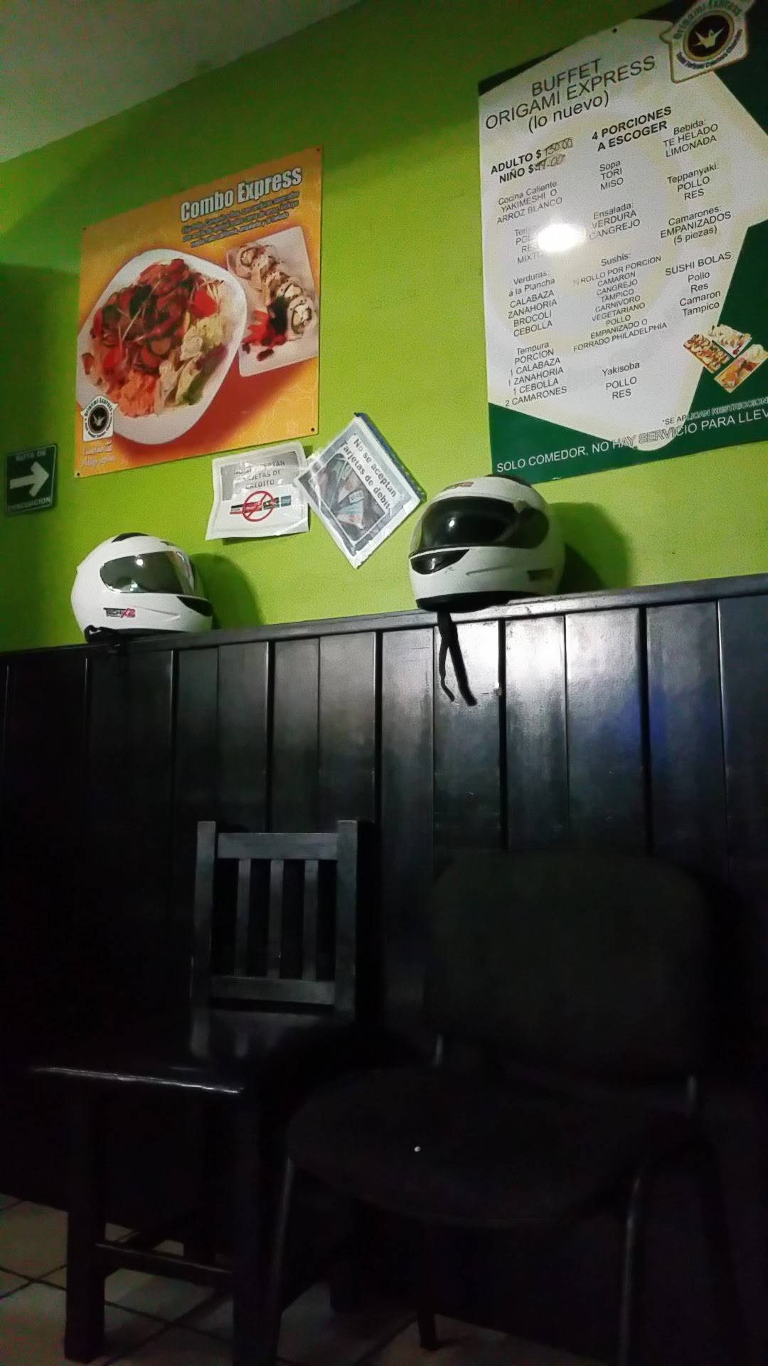 Menu at Origami Express restaurant, Mexicali, Calz Anáhuac 1464