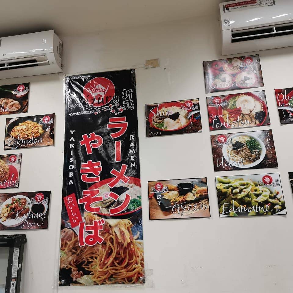 Carta del restaurante Orizuru Comida Japonesa, Ciudad Obregón