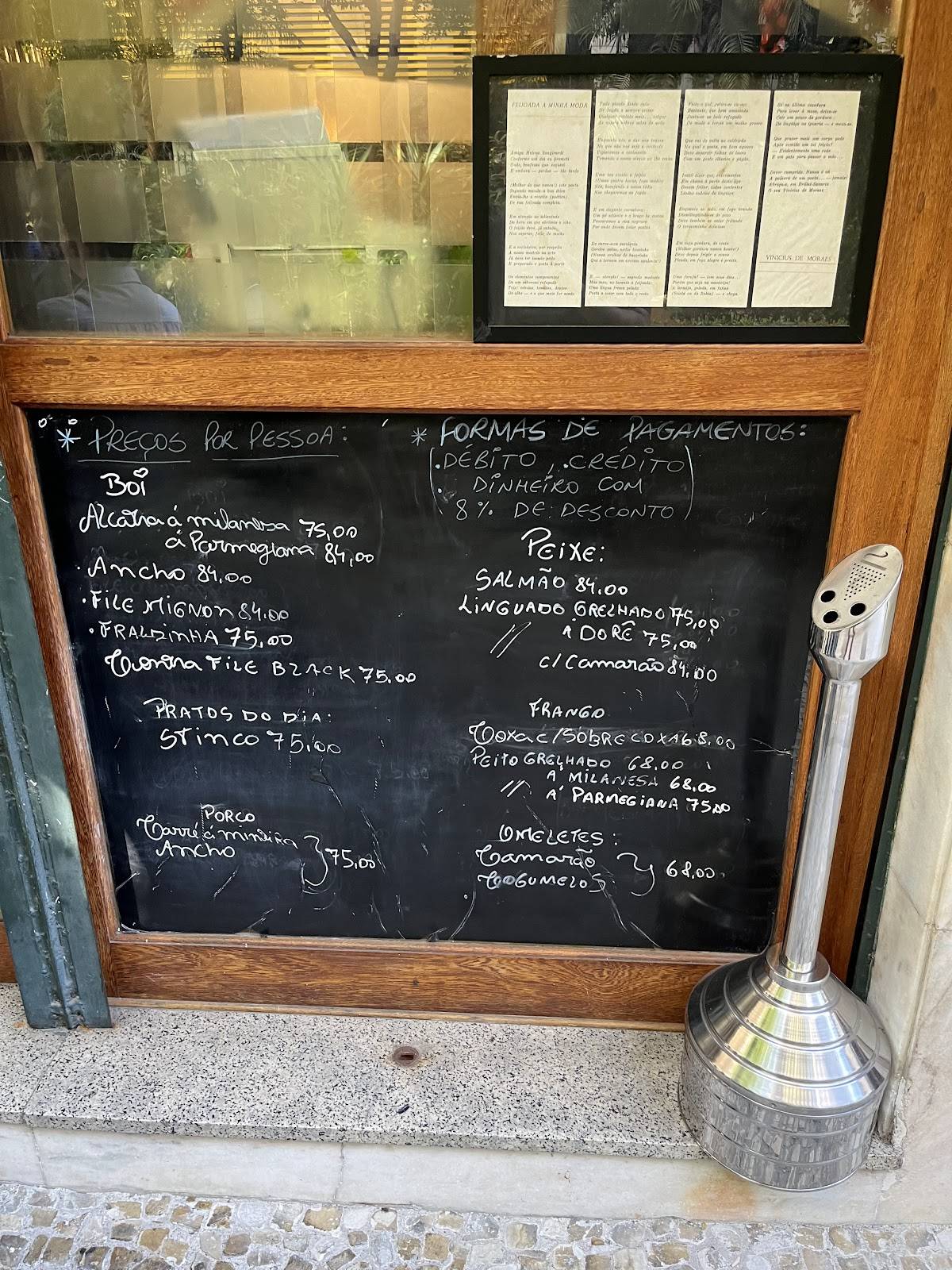 Menu em Osbar, Rio de Janeiro, R. Sen. Dantas